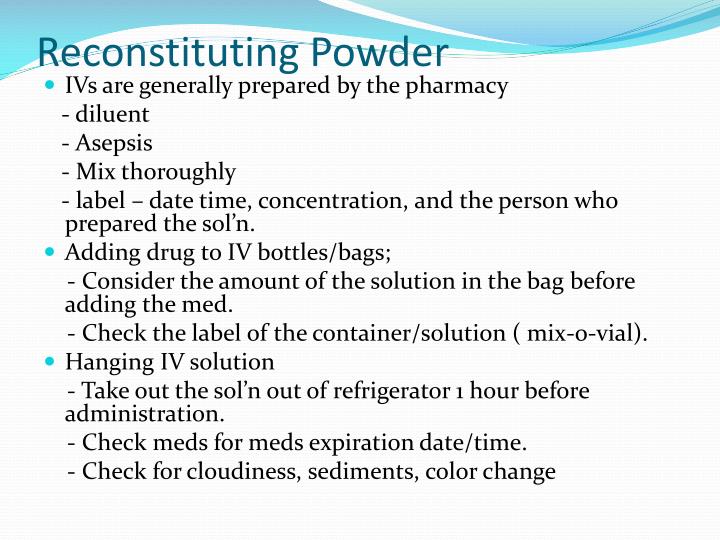 PPT - IV Therapy PowerPoint Presentation - ID:7022999