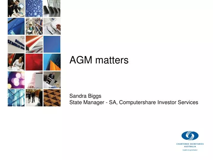 PPT - AGM matters PowerPoint Presentation, free download - ID:7023161