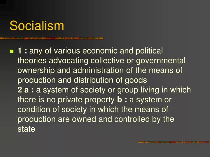PPT - Socialism PowerPoint Presentation, free download - ID:7023281