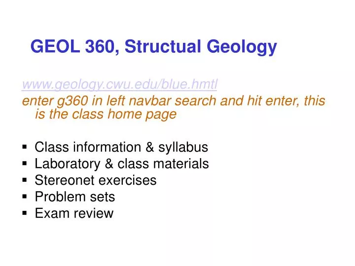 PPT - GEOL 360, Structual Geology PowerPoint Presentation, free ...