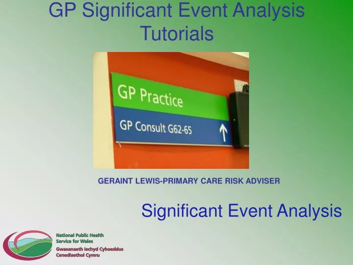 PPT - GP Significant Event Analysis Tutorials PowerPoint Presentation ...