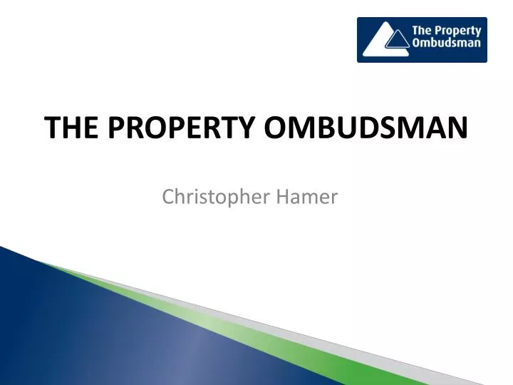 PPT - The Property Ombudsman PowerPoint Presentation, free download ...