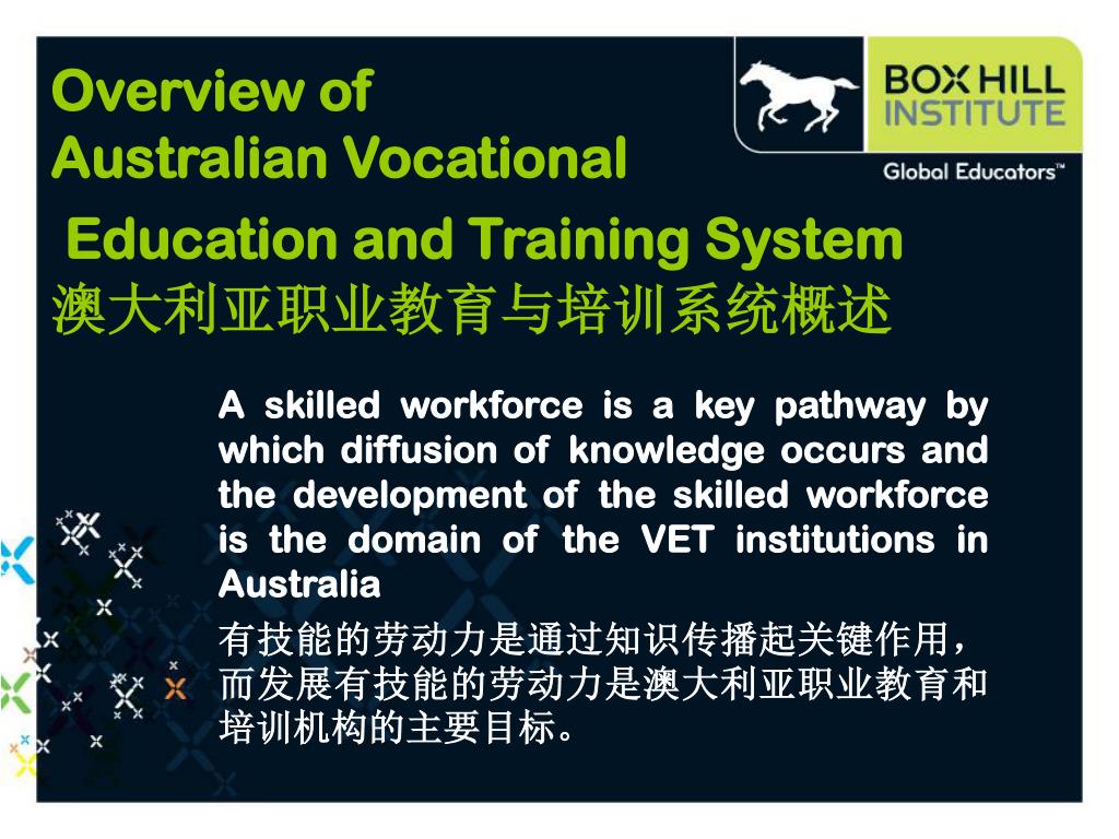 PPT - Australia’s Vocational Education and Training System 澳大利亚职业教育与培训 ...