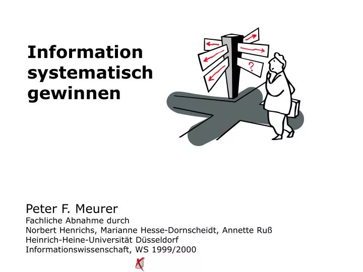 PPT - Information systematisch gewinnen PowerPoint Presentation, free ...