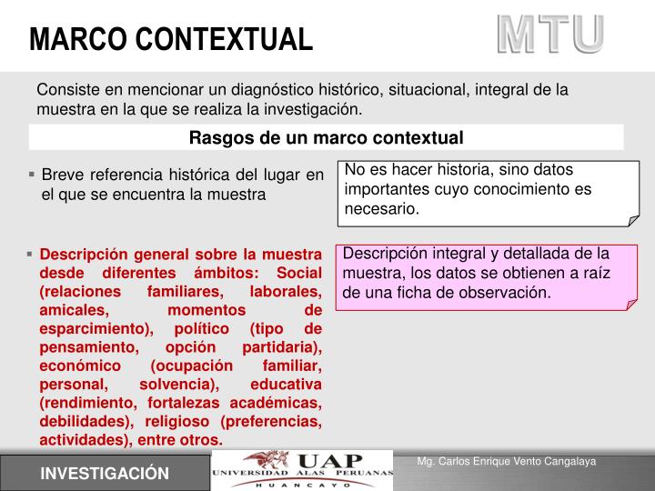 PPT - Evaluación del marco teórico PowerPoint Presentation - ID:7027069