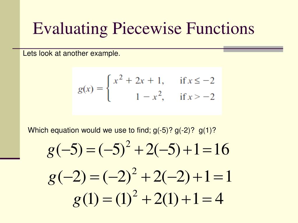 PPT Evaluating Piecewise And Step Functions PowerPoint Presentation 