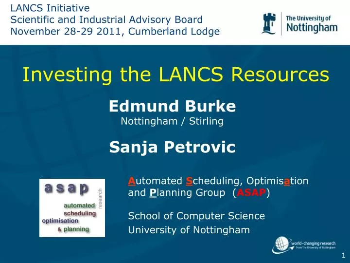 PPT - Investing the LANCS Resources PowerPoint Presentation, free ...