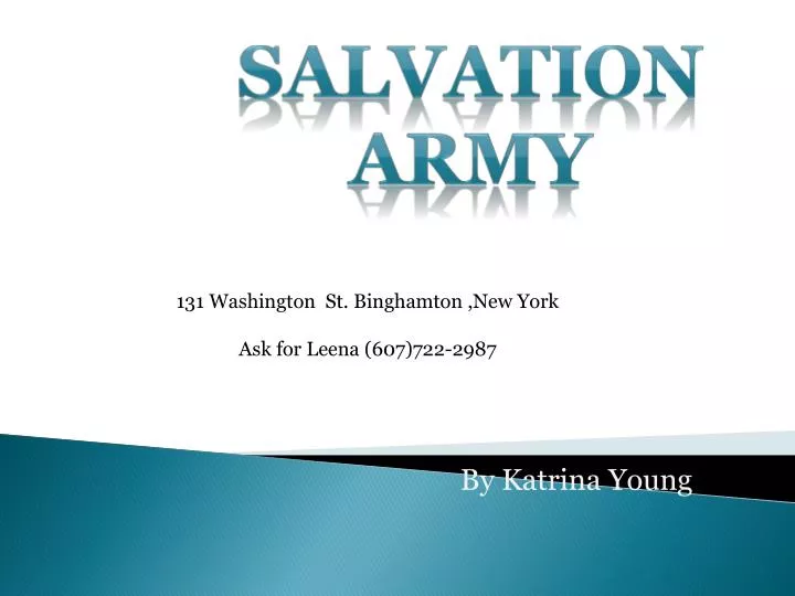 PPT - Salvation army PowerPoint Presentation, free download - ID:7028179