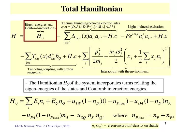 PPT - Total Hamiltonian PowerPoint Presentation, free download - ID:7028460
