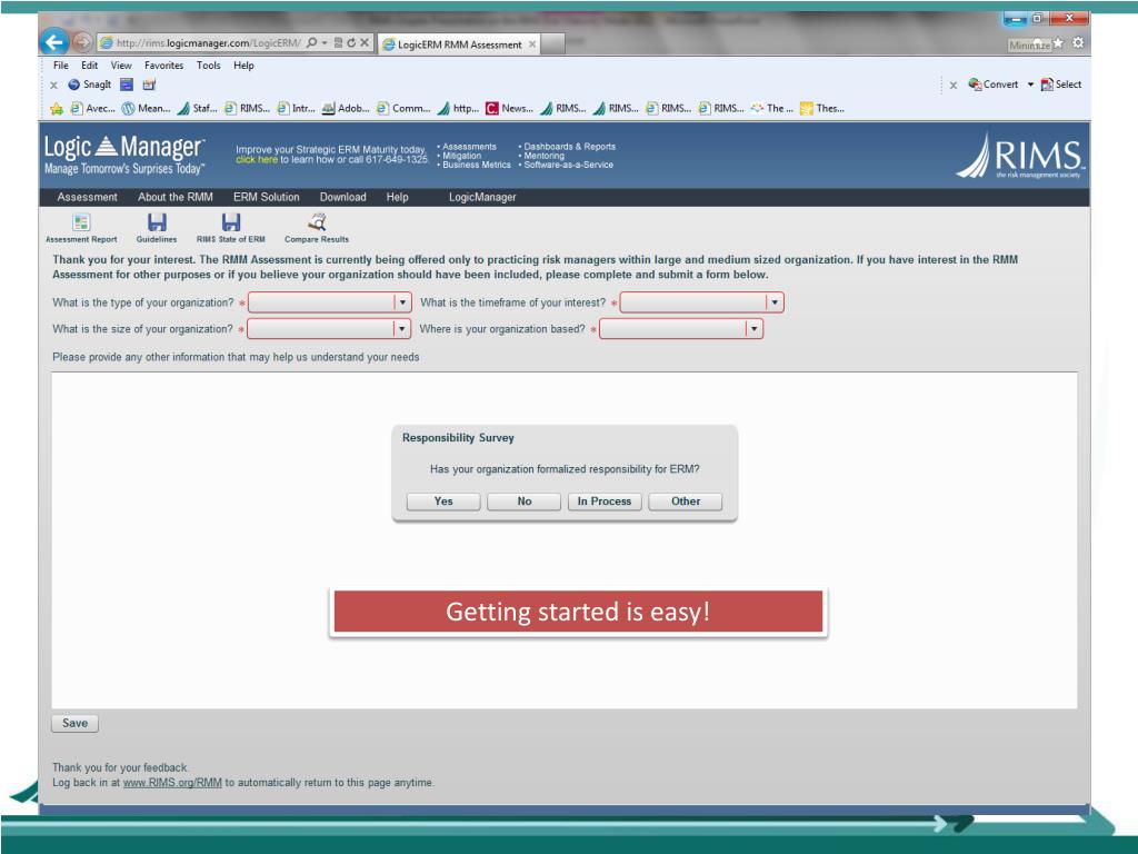 PPT - RIMS Risk Maturity Model (RMM) Webinar with RIMS Chapter Officers ...