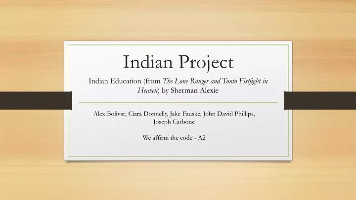 PPT - Indian Project PowerPoint Presentation, free download - ID:7031314
