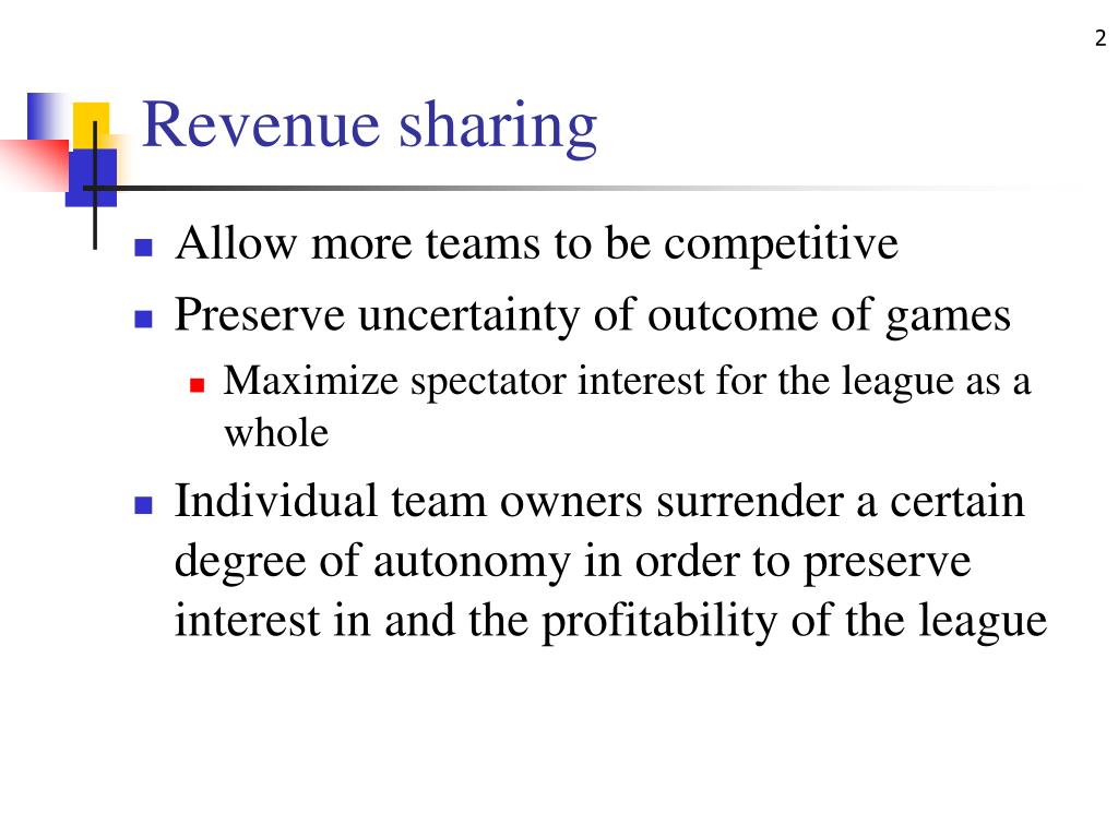 PPT - Volume 3, Chapter 4 Revenue sharing in professional sports ...
