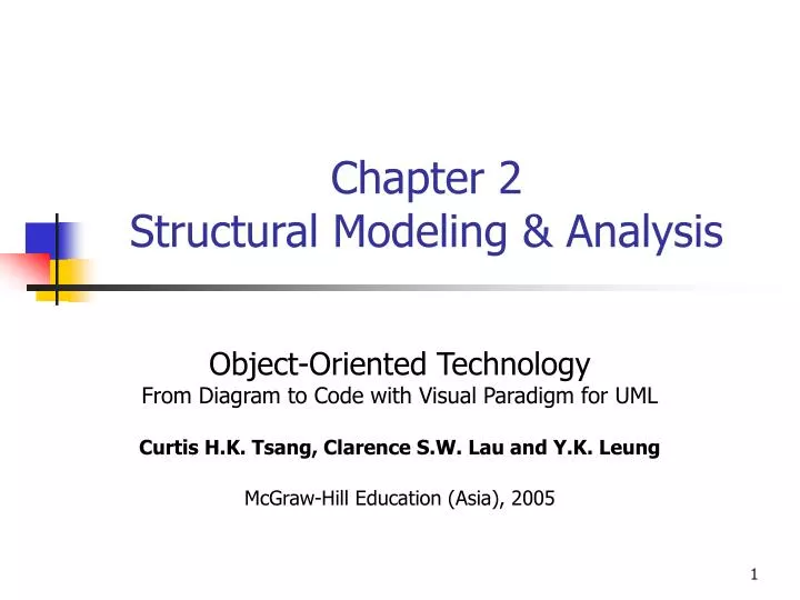 PPT - Chapter 2 Structural Modeling & Analysis PowerPoint Presentation ...