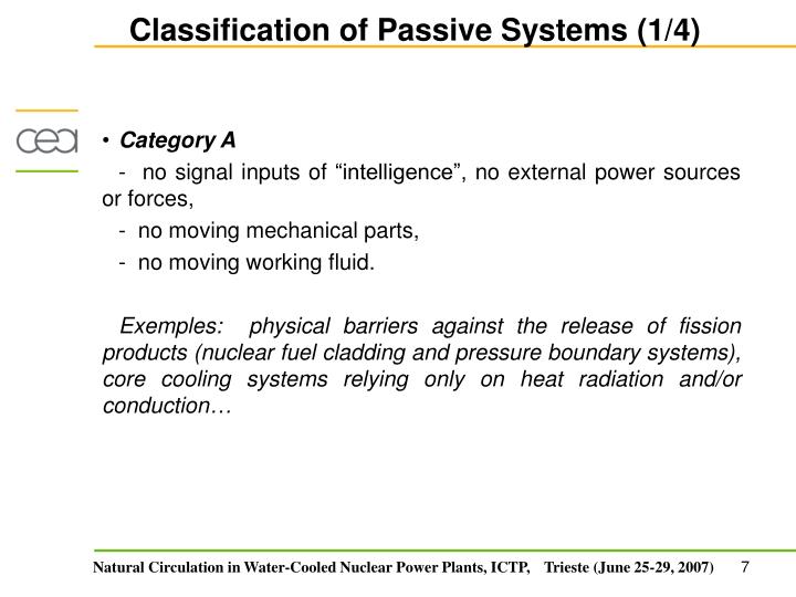 PPT - “ Reliability of Passive Systems that utilize Natural Circulation ...