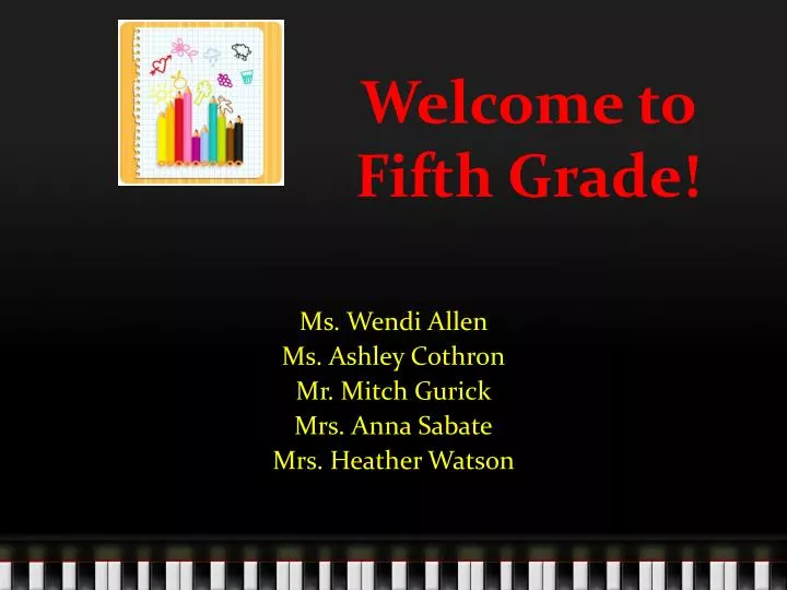 PPT - Welcome to Fifth Grade! PowerPoint Presentation, free download ...