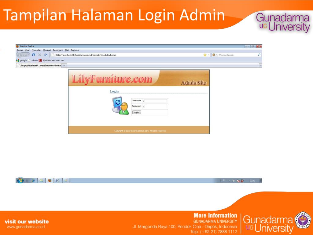 PPT - PEMBUATAN SITUS WEB PENJUALAN MEBEL PADA LILY FURNITURE ...
