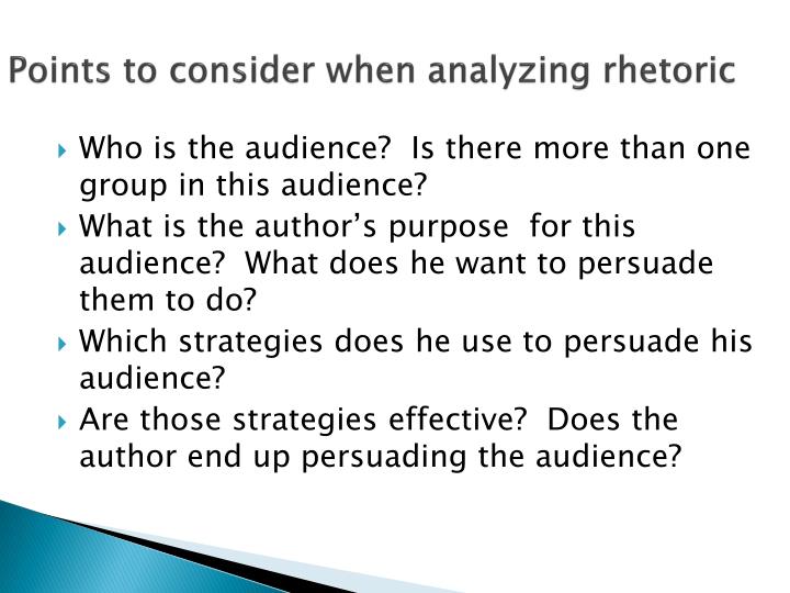 PPT - Introduction to Rhetorical Analysis and Other Basic Concepts ...
