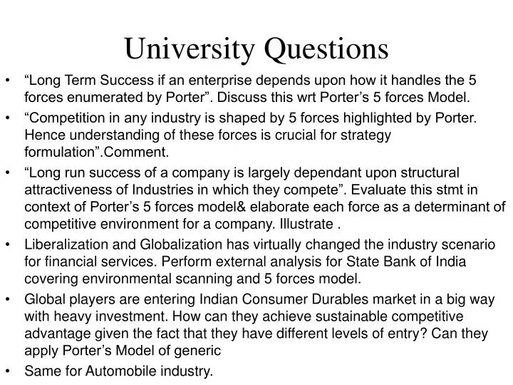 PPT - University Questions PowerPoint Presentation, free download - ID ...