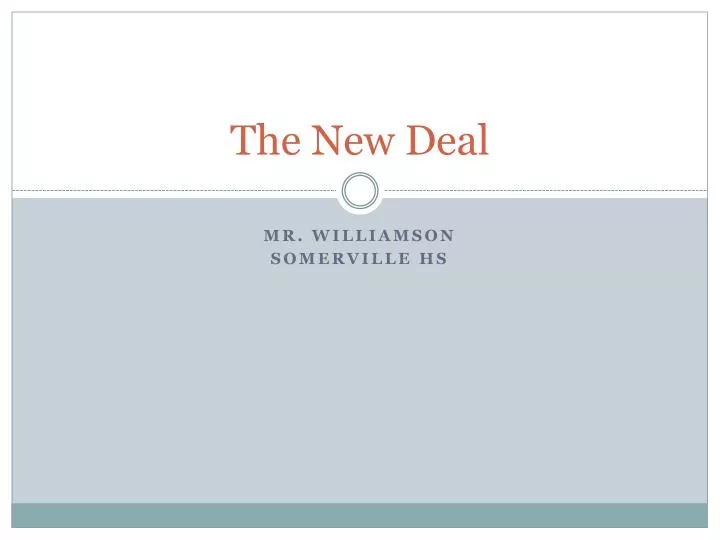 PPT - The New Deal PowerPoint Presentation, free download - ID:7032880