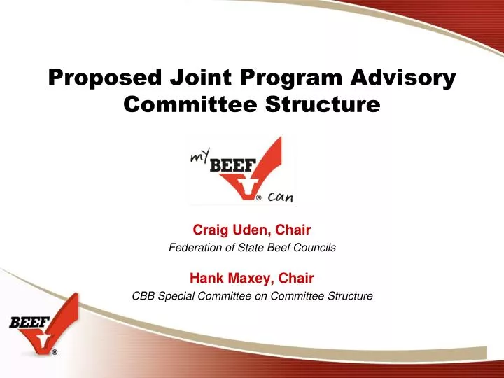 PPT - Proposed Joint Program Advisory Committee Structure PowerPoint ...