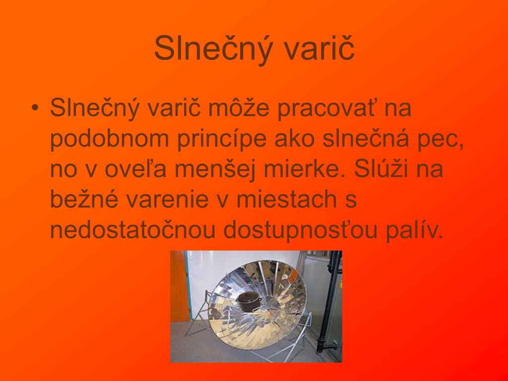 PPT - Slnečná energia PowerPoint Presentation, free download - ID:7035474