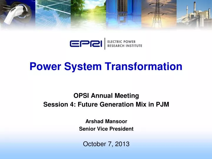 PPT - Power System Transformation PowerPoint Presentation, free ...