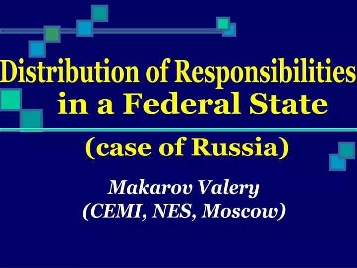 PPT - Distribution of Responsibilities PowerPoint Presentation, free ...