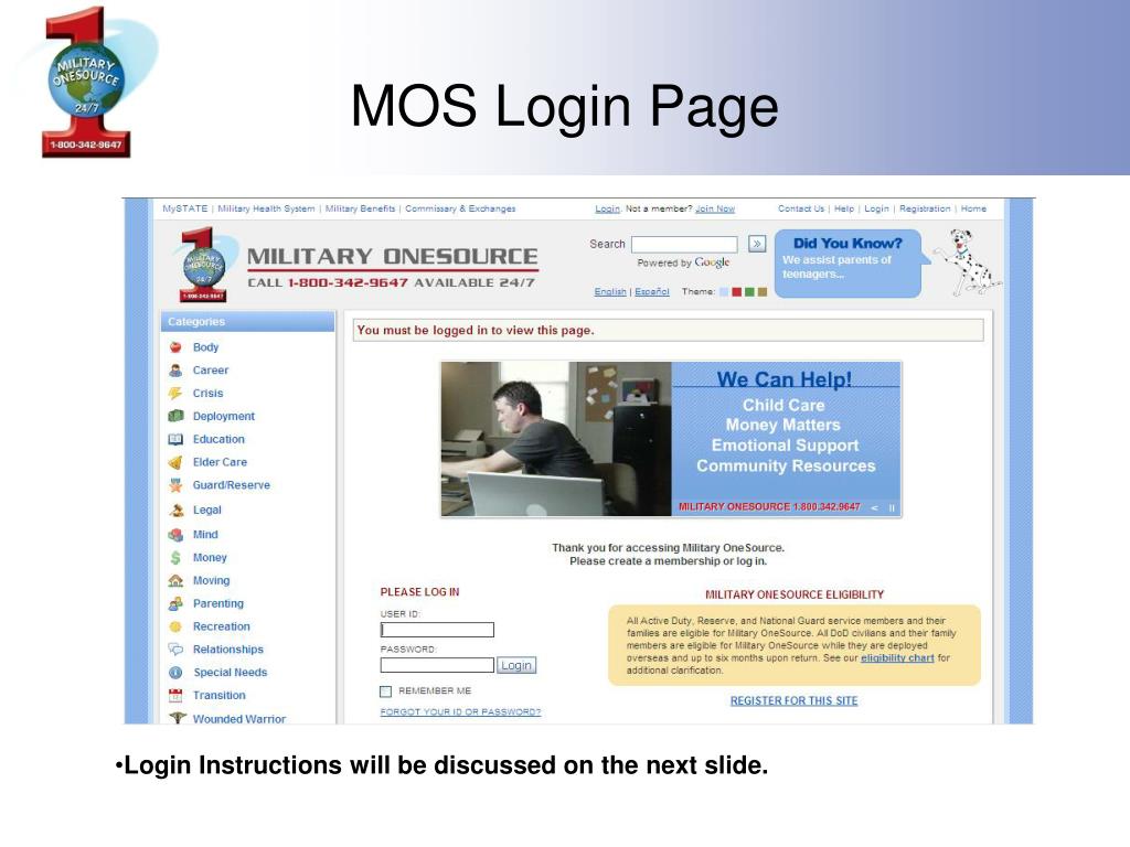 PPT - Military OneSource Online Libraries PowerPoint Presentation, free download - ID:7038196