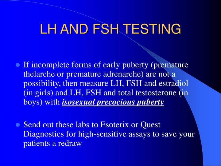 PPT - RECOGNIZING AND MANAGING DISORDERS OF PRECOCIOUS PUBERTY ...