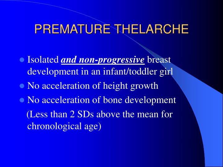 PPT - RECOGNIZING AND MANAGING DISORDERS OF PRECOCIOUS PUBERTY ...