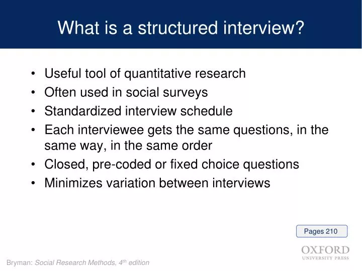 PPT What Is A Structured Interview PowerPoint Presentation Free 