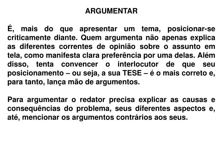 PPT - ARGUMENTAR PowerPoint Presentation, free download - ID:7039781