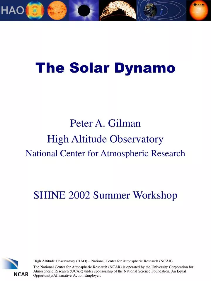 PPT - The Solar Dynamo PowerPoint Presentation, free download - ID:7040408