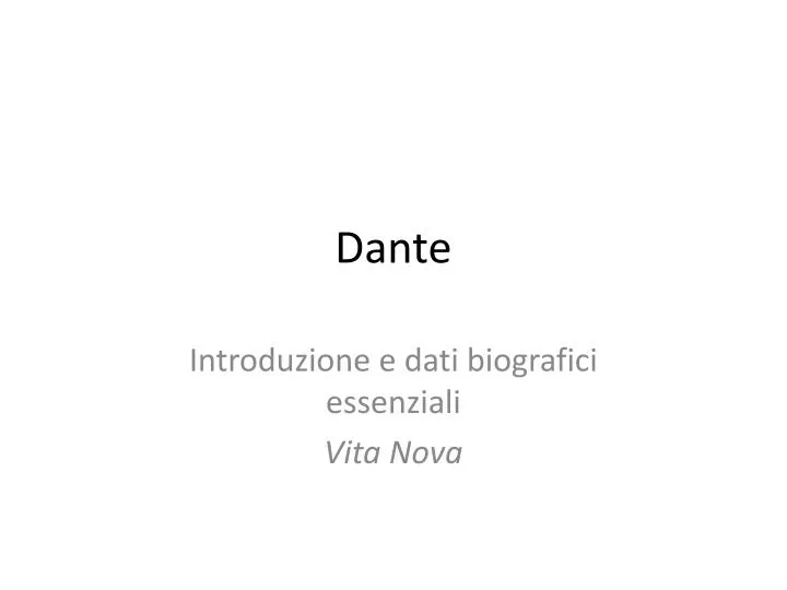 PPT - Dante PowerPoint Presentation, free download - ID:7040615
