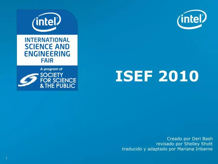 PPT - ISEF 2010 PowerPoint Presentation, free download - ID:7040830