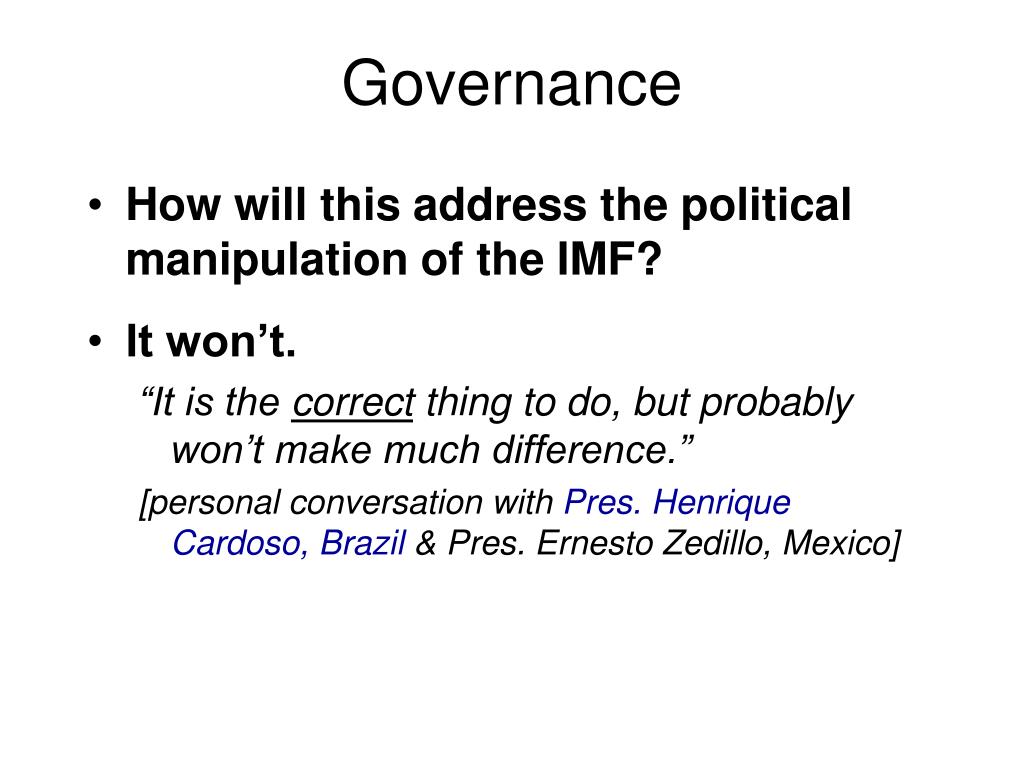 PPT - What are the goals of IMF programs? Economic stability? Economic ...