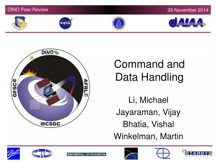 PPT - Command and Data Handling PowerPoint Presentation, free download ...