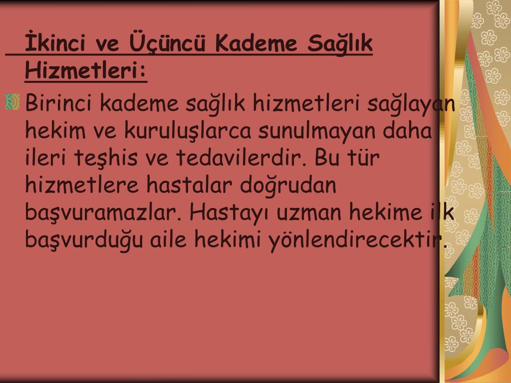 PPT - TÜRKİYEDE SAĞLIK HİZMETLERİ VE GELİŞİMİ PowerPoint Presentation ...