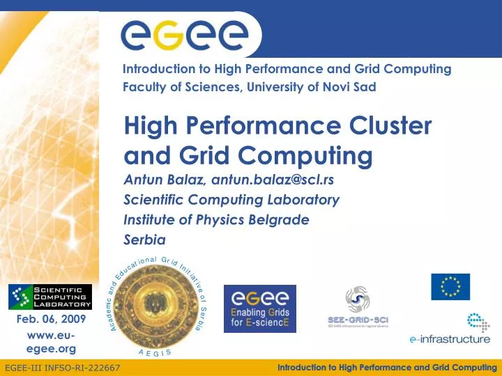 Ppt High Performance Cluster And Grid Computing Powerpoint Presentation Id 7042626