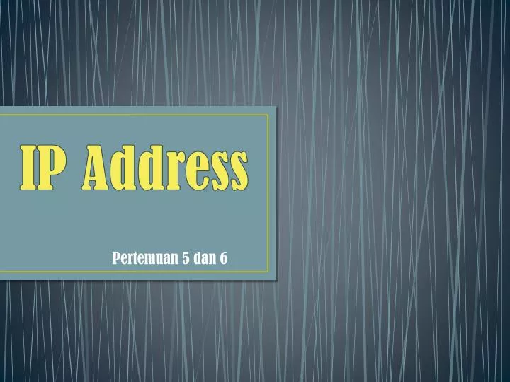 PPT - IP Address PowerPoint Presentation, free download - ID:7043002