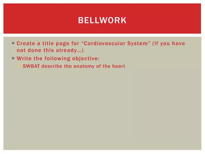 PPT - Bellwork PowerPoint Presentation, free download - ID:7043339