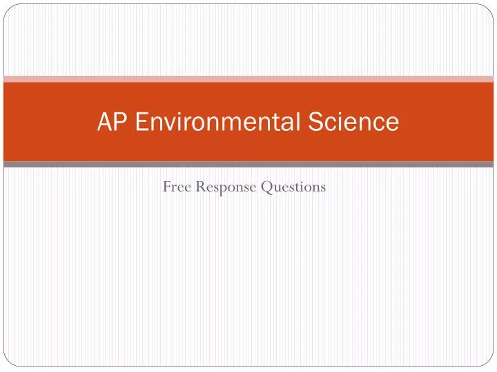 PPT - AP Environmental Science PowerPoint Presentation, free download ...