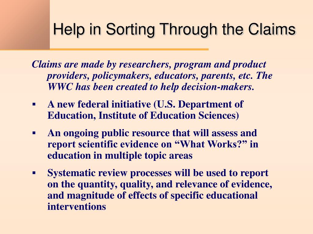 PPT - The What Works Clearinghouse: What You Need to Know SIIA ...
