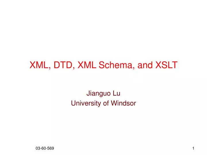 Ppt Xml Dtd Xml Schema And Xslt Powerpoint Presentation Free Download Id 7043916