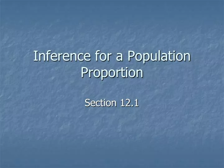 Ppt Inference For A Population Proportion Powerpoint Presentation 6662