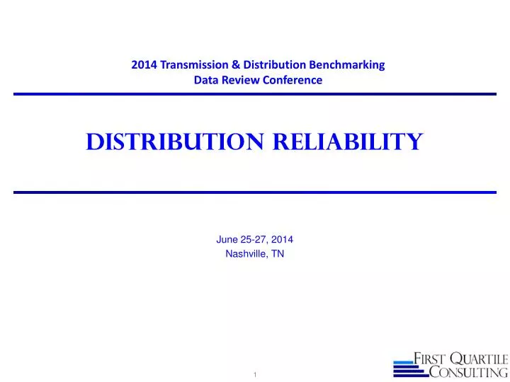 PPT - Distribution reliability PowerPoint Presentation, free download ...