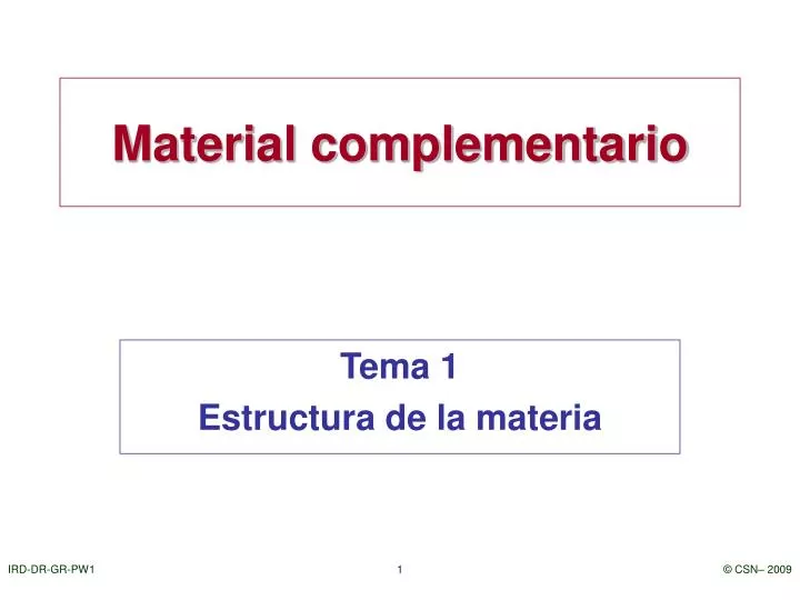 PPT - Material complementario PowerPoint Presentation, free download - ID:7046668