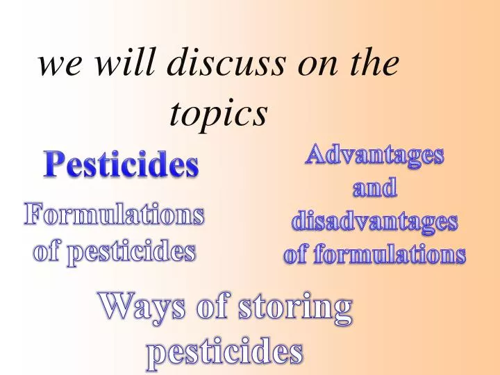 PPT - we will discuss on the topics PowerPoint Presentation, free ...