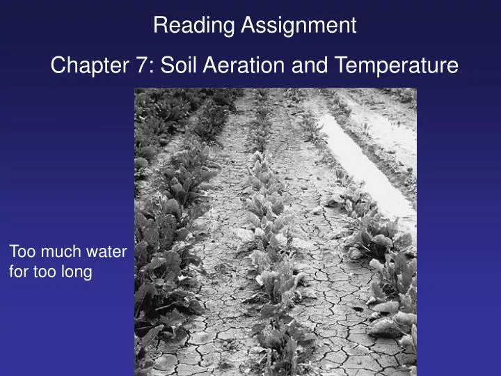 PPT - Reading Assignment Chapter 7: Soil Aeration and Temperature PowerPoint Presentation - ID ...