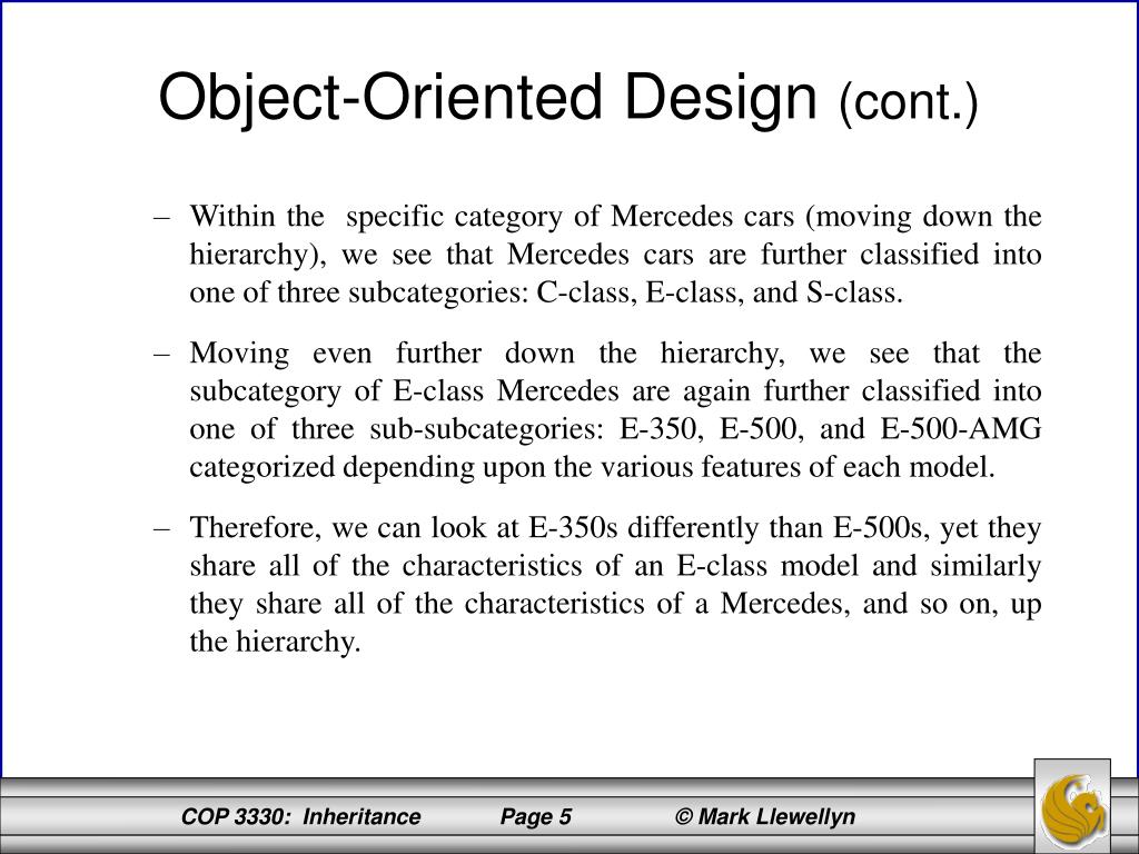 Ppt Cop 3330 Object Oriented Programming Summer 2007 Inheritance And Polymorphism Part 1